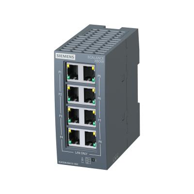 China Siemens SCALANCE XB008 Unmanaged Industrial Ethernet Switch 8 Ports 10 100 Mbit/s 24V DC for sale