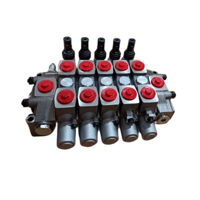 China 5 Spools Sectional Directional Valves for Hydraulic Drill in 400*280*170 Structure for sale