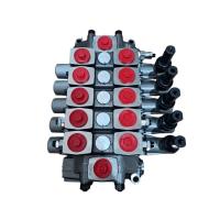 China 5 Spools Sectional Directional Valves for Hydraulic Drill in 400*280*170 Structure for sale