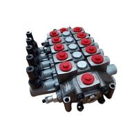 China 5 Spools Sectional Directional Valves for Hydraulic Drill in 400*280*170 Structure for sale
