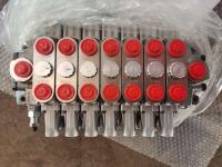 China 6 Spools Sectional Hydraulic Directional Valve 80L/min 350bar 330x240x155mm for sale