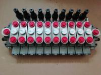 China 6 Spools Sectional Hydraulic Directional Valve 80L/min 350bar 330x240x155mm for sale