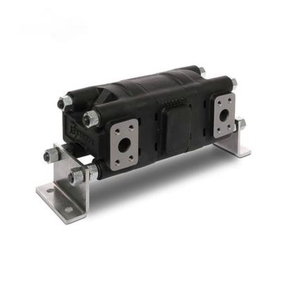 China 2 Sections Rotary Gear Motor Hydraulic Flow Divider HDD35.125 125cm3 Displacement 550L/min for sale