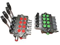 China 45L/min Monoblock Directional Control Valve 4 Spools Hydraulic Valve for Walvoil Type 40-380LPM for sale