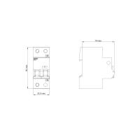 China RCBO 6kA 1P+N Type AC 30mA C-Char 32A 230V for Siemens 5SU9356-1KK32 for sale