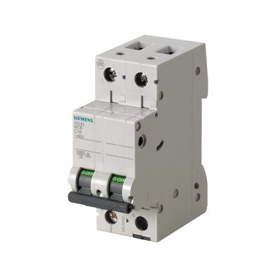 China Siemens 5SL6210-7CC 2-Pole Miniature Circuit Breaker 400V 6kA C-Curve for sale