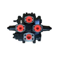 China 350L/min 2 Spool Sectional Hydraulic Pilot Control Valve 315bar Tube Structure for sale