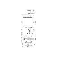 China SENTRON SITOR 3NE3338-8 Fuse Link NH2 800A aR AC 800V Slotted Blade Contacts Front Indicator for sale