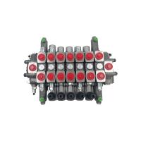 China HC-D6/7 Type Hydraulic Directional Control Valve 7 Spools 100L/min 350bar for sale