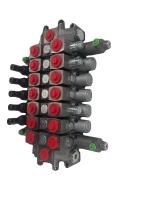 China HC-D6/7 Type Hydraulic Directional Control Valve 7 Spools 100L/min 350bar for sale