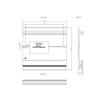 China Siemens SIMATIC S7-1500 Mounting Rail 160 mm 6ES7590-1AB60-0AA0 PLC DIN Rail for sale