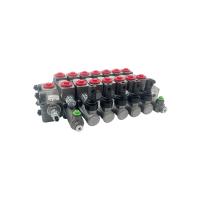 China HC-D6/7 Type Hydraulic Directional Control Valve 7 Spools 100L/min 350bar for sale