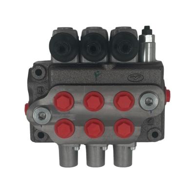 China WALVOIL SD5/3 3-Spool Hydraulic Directional Valve 45L/min G3/8 for sale
