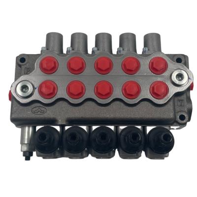 China G 3/8 Port 5-Spool SD5/5 WALVOIL Hydraulic Directional Valve 45L/min 315bar for sale