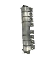 China 8-Port Hydraulic Flow Divider Ball Valve Manifold Block 50L/min G 3/8 for sale