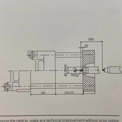 China High Efficiency Plastic Injection Molding Machine Horizontal 52-55MM Screw Diameter for sale