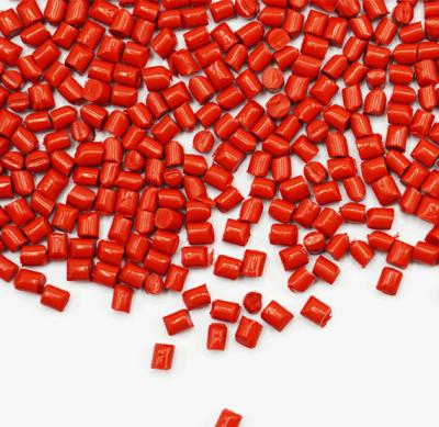 China Manufacturer PP PE Red Color Masterbatch Plastic Granule Raw Materials for sale
