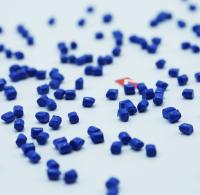 China Food Grade High Transparency Blue Color Plastic Masterbatch Granules PP/PE 4% For Plastic Film for sale