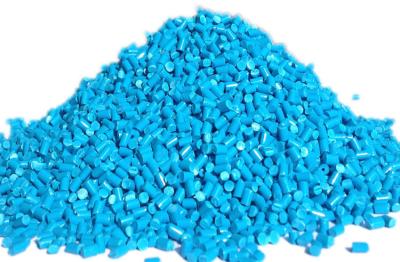 China Food Grade High Transparency Blue Color Plastic Masterbatch Granules PP/PE 4% For Plastic Film for sale