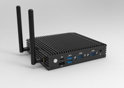 China Dual COM Dual Lan Embedded Industrial PC N100 Fanless Mini Desktop Computer, WiFi 6 for sale
