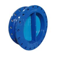 China Cast Ductile Iron Water Valve Wafer Duo Plate Double Disc Check Valves for sale