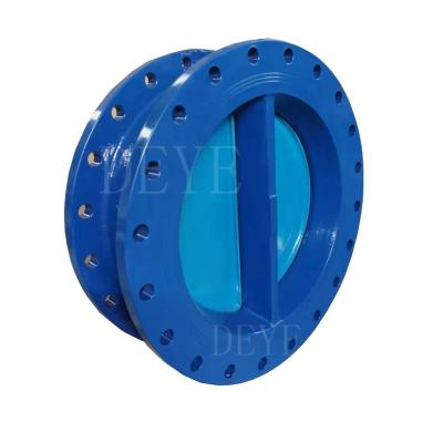 China Cast Ductile Iron Water Valve Wafer Duo Plate Double Disc Check Valves for sale