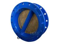 China Cast Ductile Iron Water Valve Wafer Duo Plate Double Disc Check Valves for sale