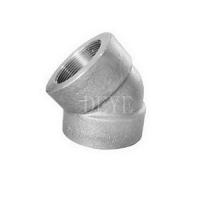 China 45deg Elbow High Pressure Pipe Fittings With Threaded NPT 2000lbs 3000lbs for sale