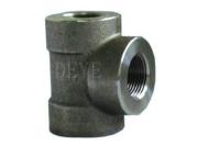 China High Pressure Screwed Stainless Steel Equal Tee With NPT Threaded for sale