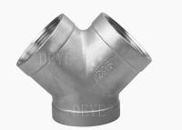 China 150PSI Stainless Steel Threaded Y WYE Tee for pipefittings use for sale