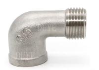 China SS304 SS316 150PSI Threaded Stainless Steel Tapered Fittings Street Elbow for sale