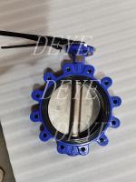China PN10 PN16 PN25 Water Valve Ductile Iron GG25 GGG40 GGG50 Lug Butterfly Valves for sale