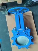 China GG25 GGG40 GGG50 Cast Ductile Iron Knife Valves With Flange Ends for sale