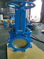 China GG25 GGG40 GGG50 Cast Ductile Iron Knife Valves With Flange Ends for sale