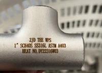 China Chemical Oil Stainless Steel Pipe Fittings SCH10S SCH40S SCH80S for sale