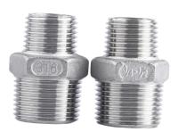 China Stainless Steel 150# Screwed  Hex. Nipples to connect threaded pipes for sale