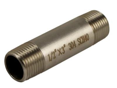 China Stainless Steel Long Pipe Nipple With SCH40 SCH80 for sale