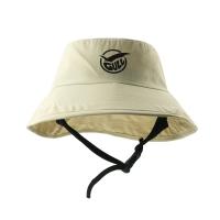 China Unisex Beige Waterproof Surf Bucket Hat Custom Logo Printing 100% Polyester for sale