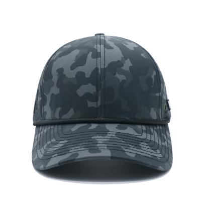 China OEM 6 Panel PVC Rubber Patch Laser Cut Perforate Performance Sports Hat for sale