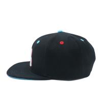 China 6 Panel Flat Brim 3D Embroidery Cotton Snapback Hat for sale