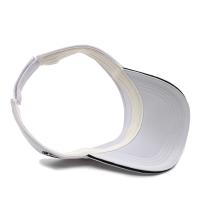 China OEM UV Protect Embroidery White Visor Hat for sale