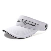 China OEM UV Protect Embroidery White Visor Hat for sale