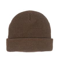 China 100% Acrylic Unisex Beanie Hat Custom Color Solid Winter Headwear One Size for sale