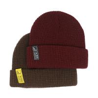 China 100% Acrylic Unisex Beanie Hat Custom Color Solid Winter Headwear One Size for sale