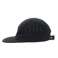 China Custom Color Quick Dry Laser Cut Hole Perforated Breathable Nylon Running Cap Visor for sale