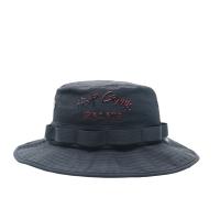 China Unisex Custom Outdoor Fishing Boonie Hat Waterproof Polyester 58cm Bucket Hat for sale