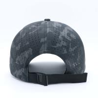 China UPF50 Laser Cut Baseball Cap 5 Panel UV Protection Performance Hat Custom Size 56-60cm for sale