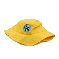 China Custom Embroidered Cotton Kids Bucket Hat 58cm Wide Brim Sun Protection Fisher Hat for sale