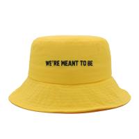 China Custom Embroidered Cotton Kids Bucket Hat 58cm Wide Brim Sun Protection Fisher Hat for sale