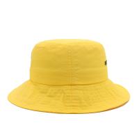 China Custom Embroidered Cotton Kids Bucket Hat 58cm Wide Brim Sun Protection Fisher Hat for sale